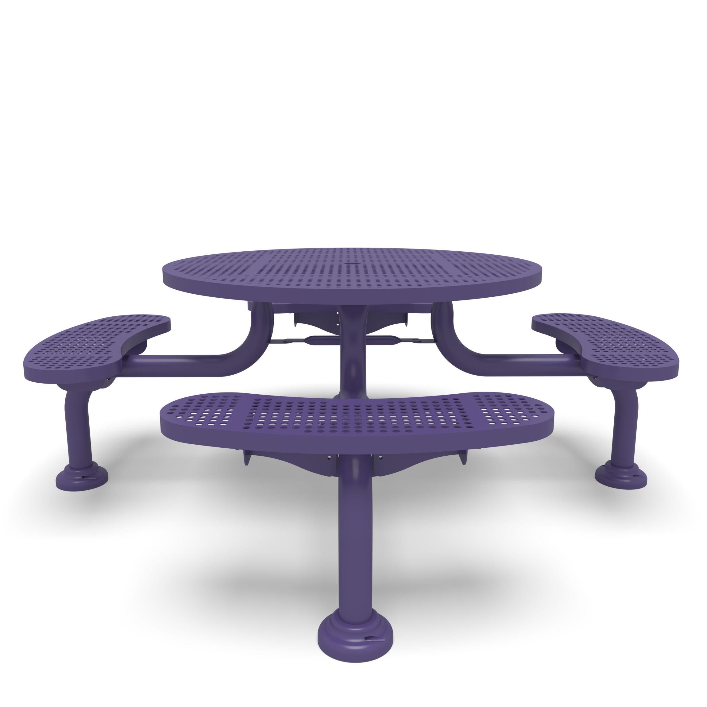 Spyder Round Perforated Picnic Table